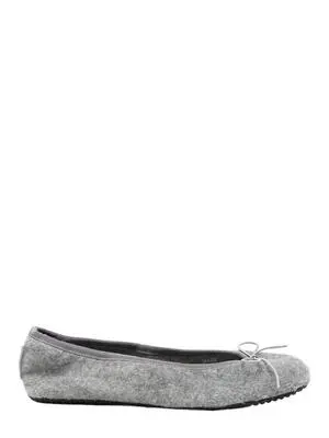 GIMAGUAS Bow-detail Felt Ballet Flats