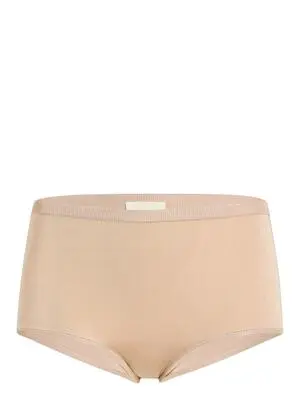 Khaite Geri Mid-rise Mini Shorts - Neutral
