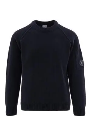 C.P. COMPANY C. P. Company Crewneck Knit Sweater - Total Eclipse