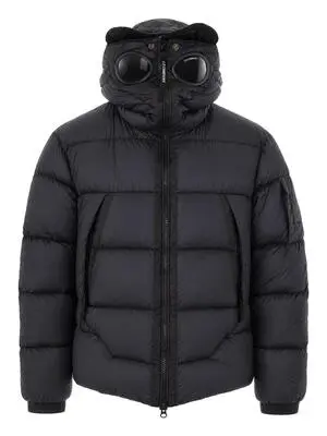 C.P. COMPANY C. P. Company Goggle Hood Puffer Jacket - Total Eclipse