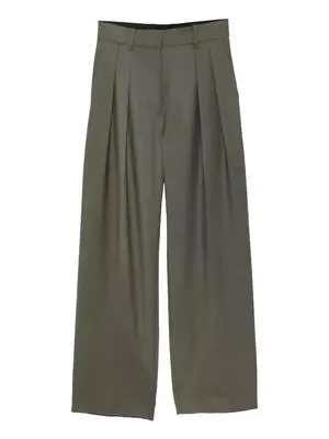 MAJE Pleated-waist Palazzo Pants