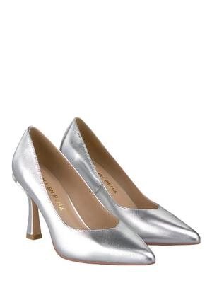 ALMA EN PENA Pointed Toe Stiletto Shoe - Silver