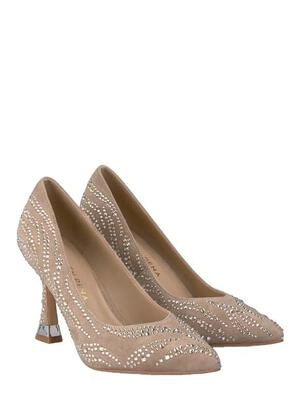 ALMA EN PENA High Shoe Rhinestone Detail - Vison