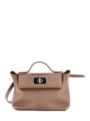 Hermès 24/24 Bag Evercolor With Swift 21 - Grey