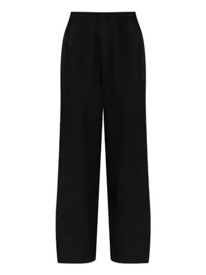 Balenciaga Elasticated-waistband Logo-embroidered Track Pants - Black