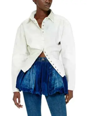 DIESEL® Fitted Shirt In Denim White