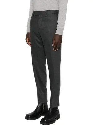 PT TORINO Pressed-crease Tailored Trousers - Grey