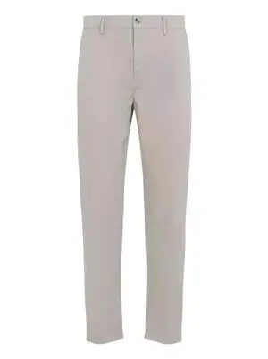 Canali Straight-leg Chino Trousers - Grey