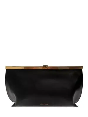 ANINE BING Anine Leather Clutch Bag - Black