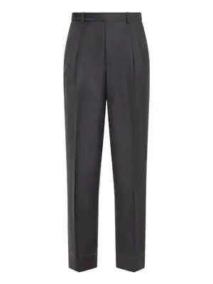 Brioni Pleated Wool Trousers - Grey