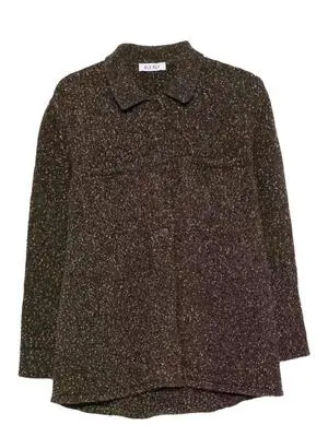 ELY ELY Flecked-knit Button-up Cardigan