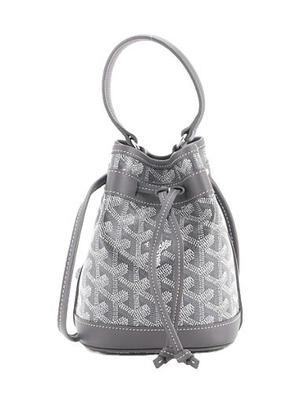 Goyard Petit Flot Bucket Bag Coated Canvas - Gray