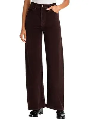LEVI'S Ribcage Corduroy High Rise Wide Leg Pants - Java
