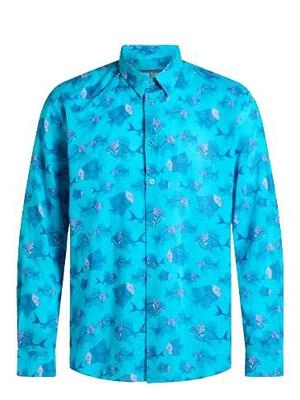 Vilebrequin Shirt Azure Size Cotton - Blue