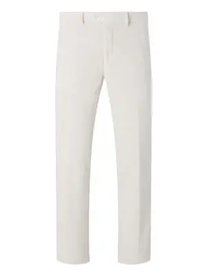 Rubinacci Modaluca Tapered Cotton-corduroy Trousers - Neutrals