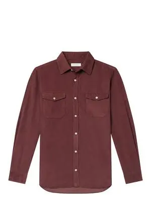 Boglioli Cotton-corduroy Shirt - Red