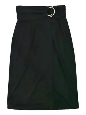 GUCCI Bamboo-ring Gathered Midi Skirt