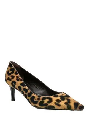 BALDININI Leopard-print Hair-texture Pumps