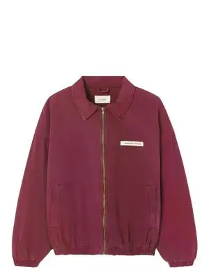 American Vintage Logo-patch Zip-up Jacket - Red
