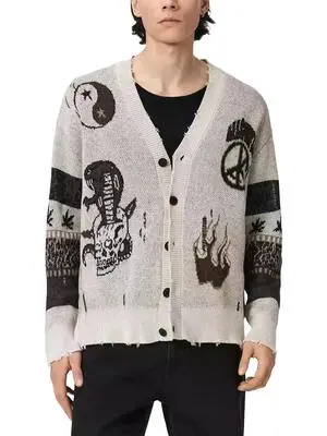 ALLSAINTS Bram Cardigan - Neutrals