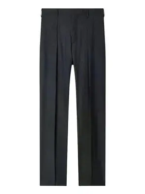 PAUL SMITH Dark-grey Shadow Check Wool Trousers