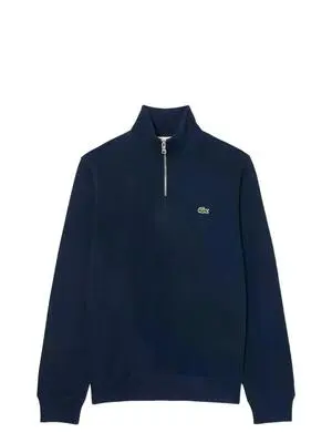 Lacoste Zip-up High-neck Sweatshirt - Blue