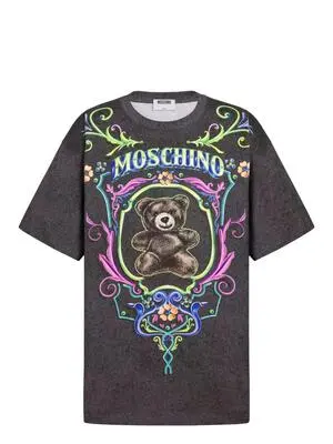 Moschino Teddy Bear Graphic-print T-shirt - Grey