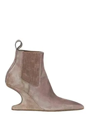 Rick Owens Cantilever Ankle Boots Grey
