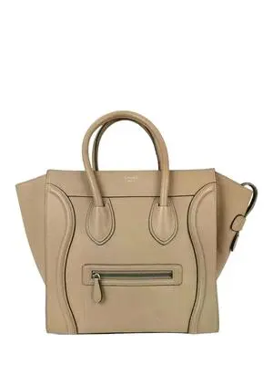 Celine Mini Luggage Tote Bag - Neutrals