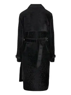 Fendi Animal Velvet Coat - Black