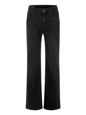MARCCAIN Wigan Rhinestone-embellished Jeans - Black