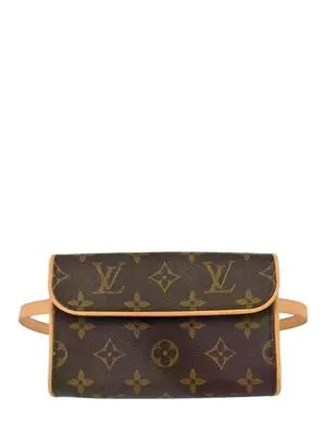 LOUIS VUITTON 2002 Monogram Pochette Florentine Belt Bag - Brown