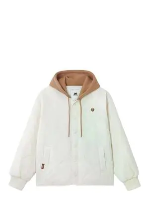 CHOCOOLATE Quilted Hooded Jacket - White