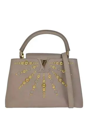 LOUIS VUITTON Mm Capucines Tote Bag Neutrals