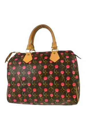 LOUIS VUITTON 25 Speedy Monogram Cherry Tote Bag - Brown