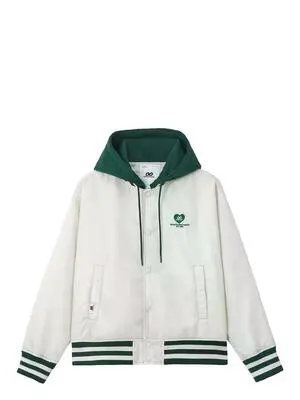 CHOCOOLATE Logo-patch Hooded Jacket - White