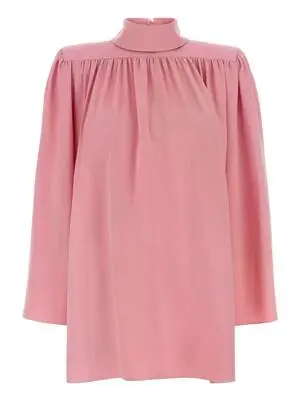 Valentino Garavani Cady Couture Pleated Top - Pink