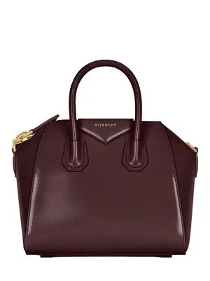 Givenchy Antigona Mini Top Handle Bag - Burgundy
