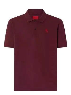 FERRARI Logo-embroidered Polo Shirt