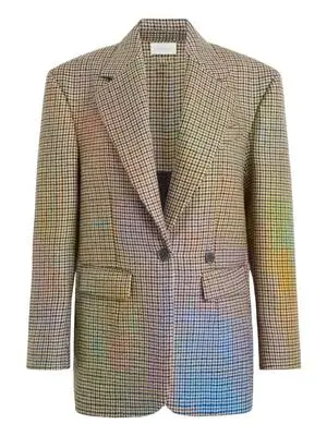 P.a.r.o.s.h Houndstooth-pattern Blazer - Neutrals