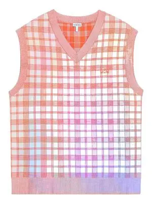 Loewe Vest In Wool Neutrals