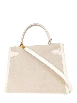 Hermès 1996 28 Kelly Sellier Tote Bag Neutrals