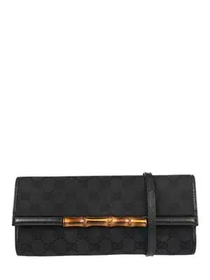 GUCCI Gg Bamboo Clutch Bag
