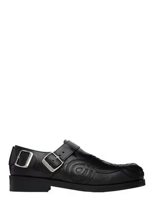 STEFAN COOKE Braided Biker Derby Shoes - Black