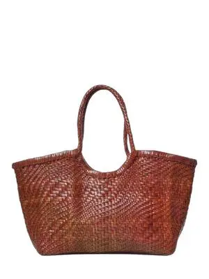 DRAGON DIFFUSION Nantucket Optical Woven-leather Tote Bag