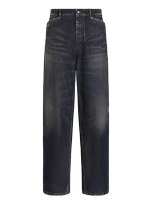 Dolce & Gabbana Dolce Gabbana Straight Leg Distressed Jeans - Multi-color