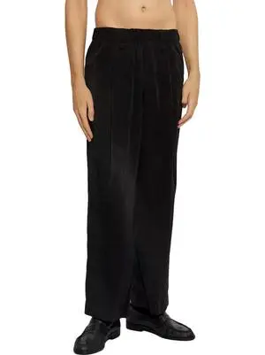 Issey Miyake Pleated Straight-leg Trousers - Black