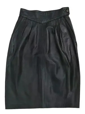 LOEWE Pleated Leather Mini Skirt