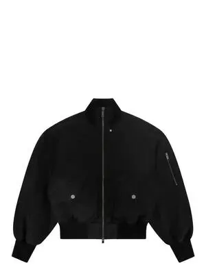 ENTIRE STUDIOS Zip-up Bomber Jacket - Black