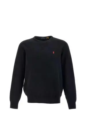 Polo Ralph Lauren Logo-embroidered Sweatshirt - Black